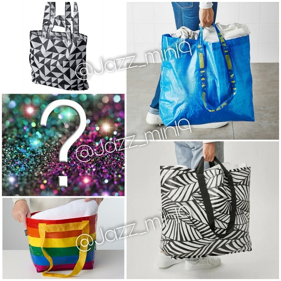 IKEA | Bags | 5pk Ikea Shopping Bags | Poshmark